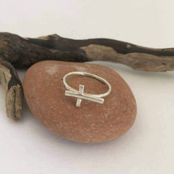 JENNIFER CERVELLI JEWELRY | Jewelry | New Jennifer Cervelli Jewelry Mini Cross Ring In Sterling ...